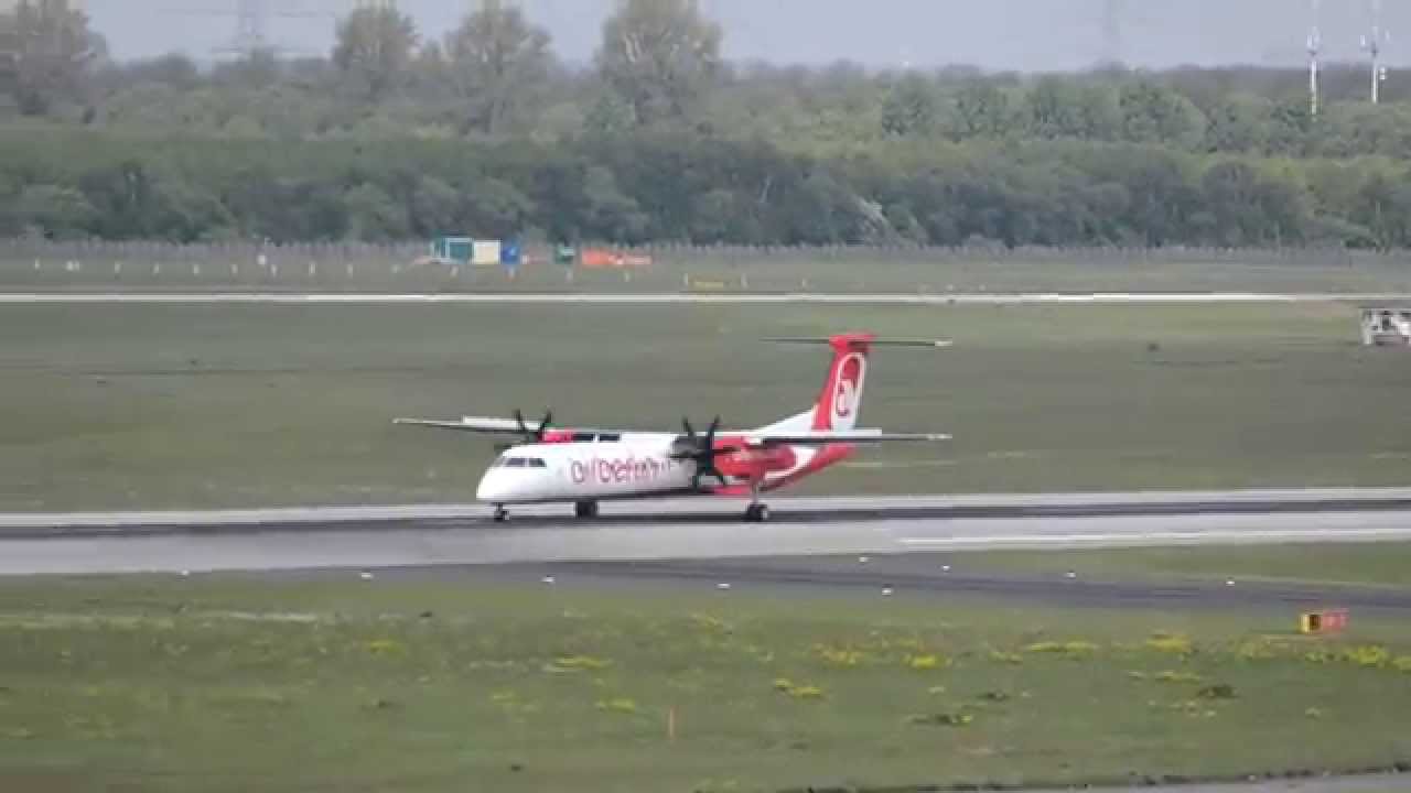 Air Berlin De Havilland DHC-800 D-ABQI - YouTube
