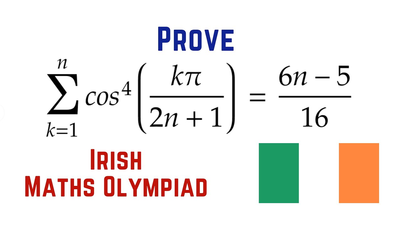 A Beautiful Result | Last Question from the Irish Olympiad | Maths ...