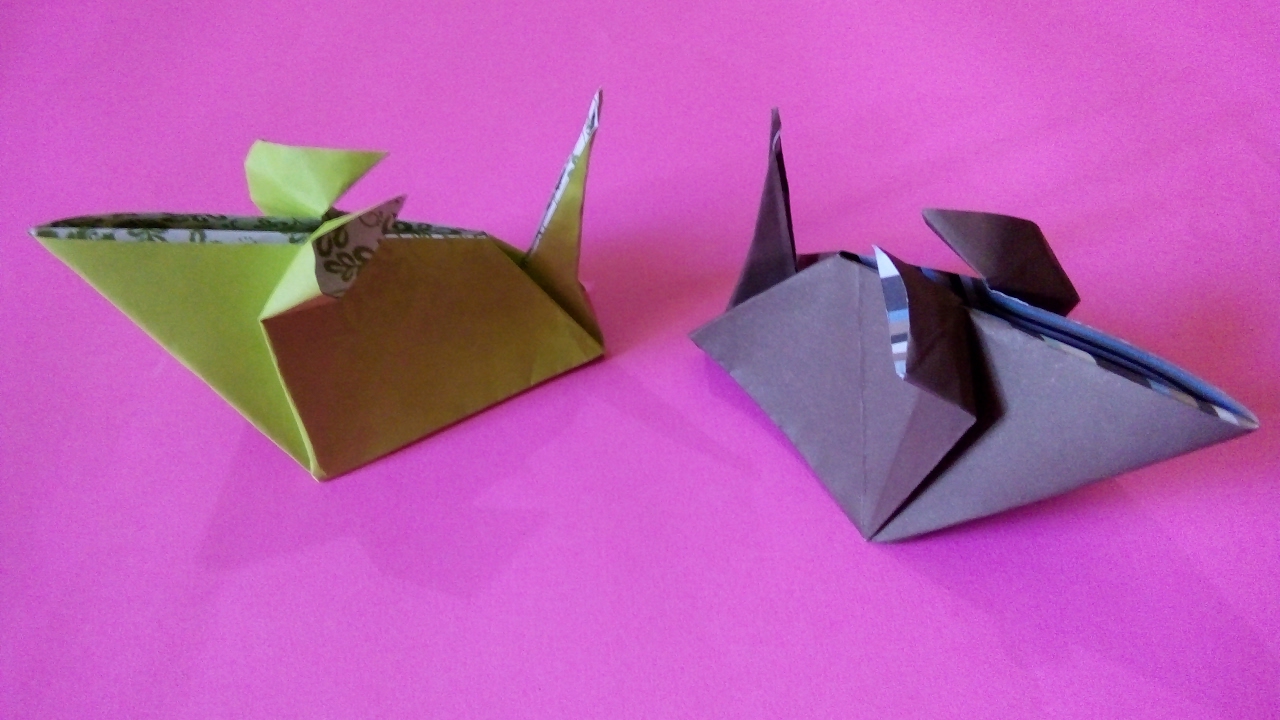 Membuat Origami Tikus_Mouse - YouTube