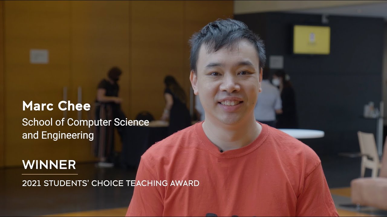 Students' Choice Awards - Marc Chee - YouTube