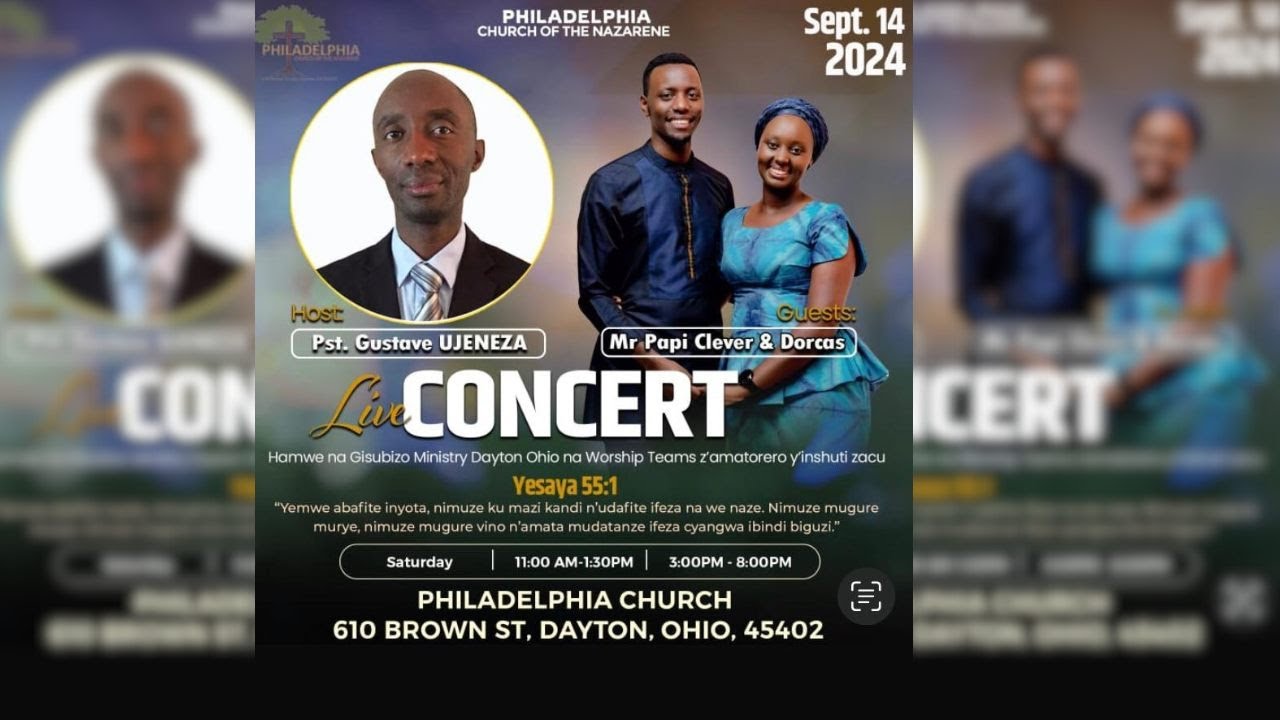 PAPI CLEVER AND DORCAS LIVE CONCERT USA AT PHILADELPHIA CHURCH OF THE ...