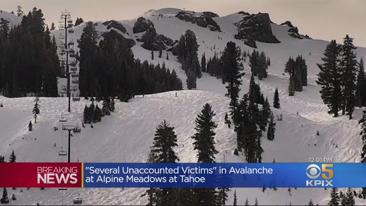 Avalanche At Alpine Meadows Leaves Several Unaccounted Victims - YouTube