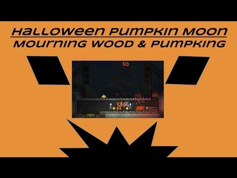 Terraria 1.2 - Halloween Pumpkin Moon Event! (Solo Survival, Mage ...