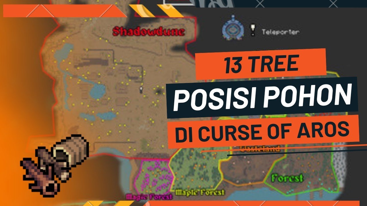 Posisi Semua pohon yang ada di Curse of aros | Terbaru !!! | #coa - YouTube