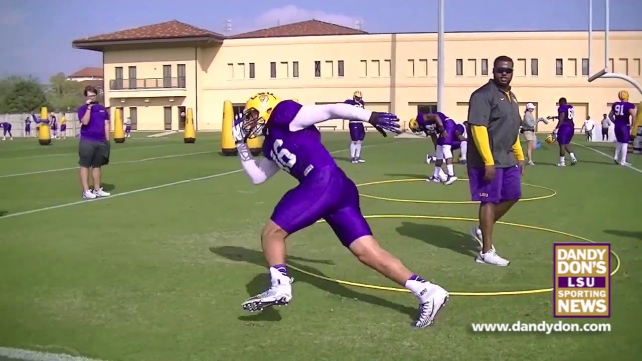 LSU Football Spring Practice - Miscellaneous Drills, March 15, 2016 ...