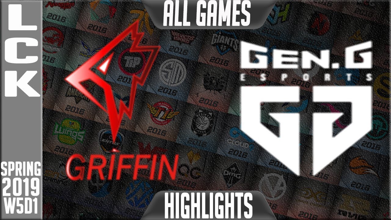 GRF vs GEN Highlights ALL GAMES | LCK Spring 2019 Week 5 Day 1 | Griffin vs Gen.G - YouTube
