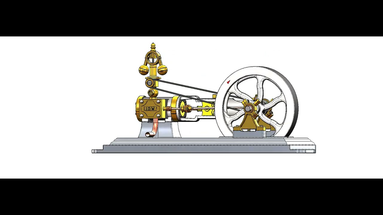 A 1 CYLINDER HORIZONTAL STEAM ENGINEMODEL OF "CRETORS POPCORN" ENGINE 3 ...