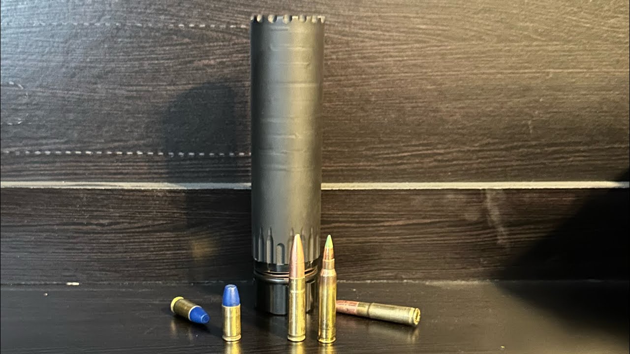 YHM R9 suppressor multi caliber uses!! - YouTube