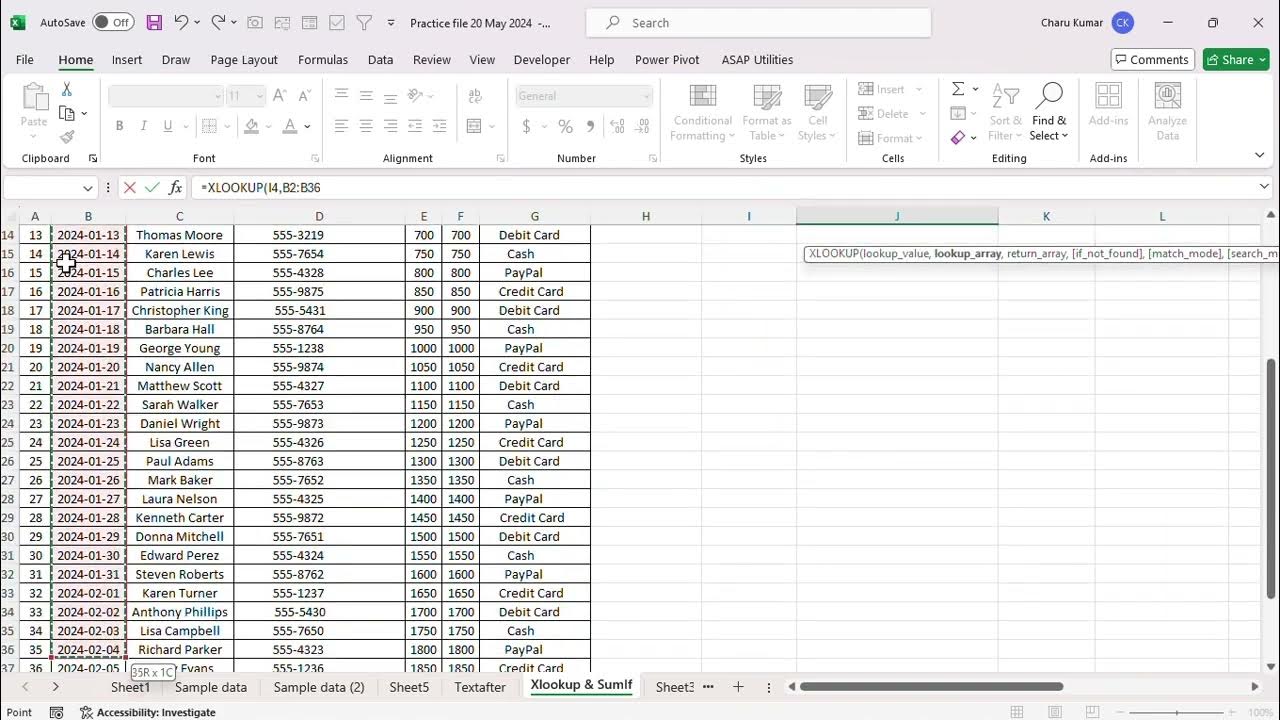 Part-212 : Master Excel's XLOOKUP & CHOOSECOLS Functions: Easily Find Specific Column Data ...