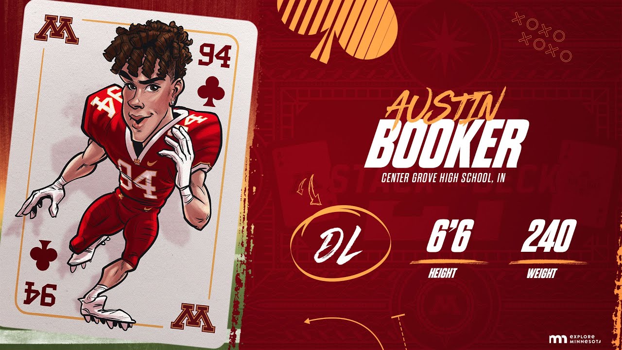Austin Booker Highlights: Gopher Football #StacktheDeck21 Signing Day ...
