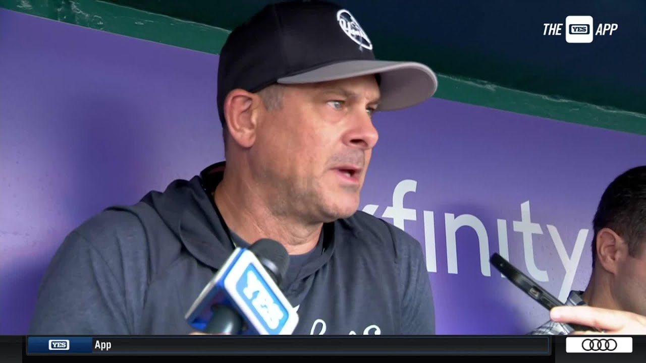 Aaron Boone comments on Austin Wells, Ben Rice, Anthony Rizzo - YouTube