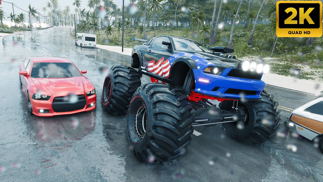 Super Monster Truck Driving | Ford Mustang GT 2011 | The Crew Motorfest ...