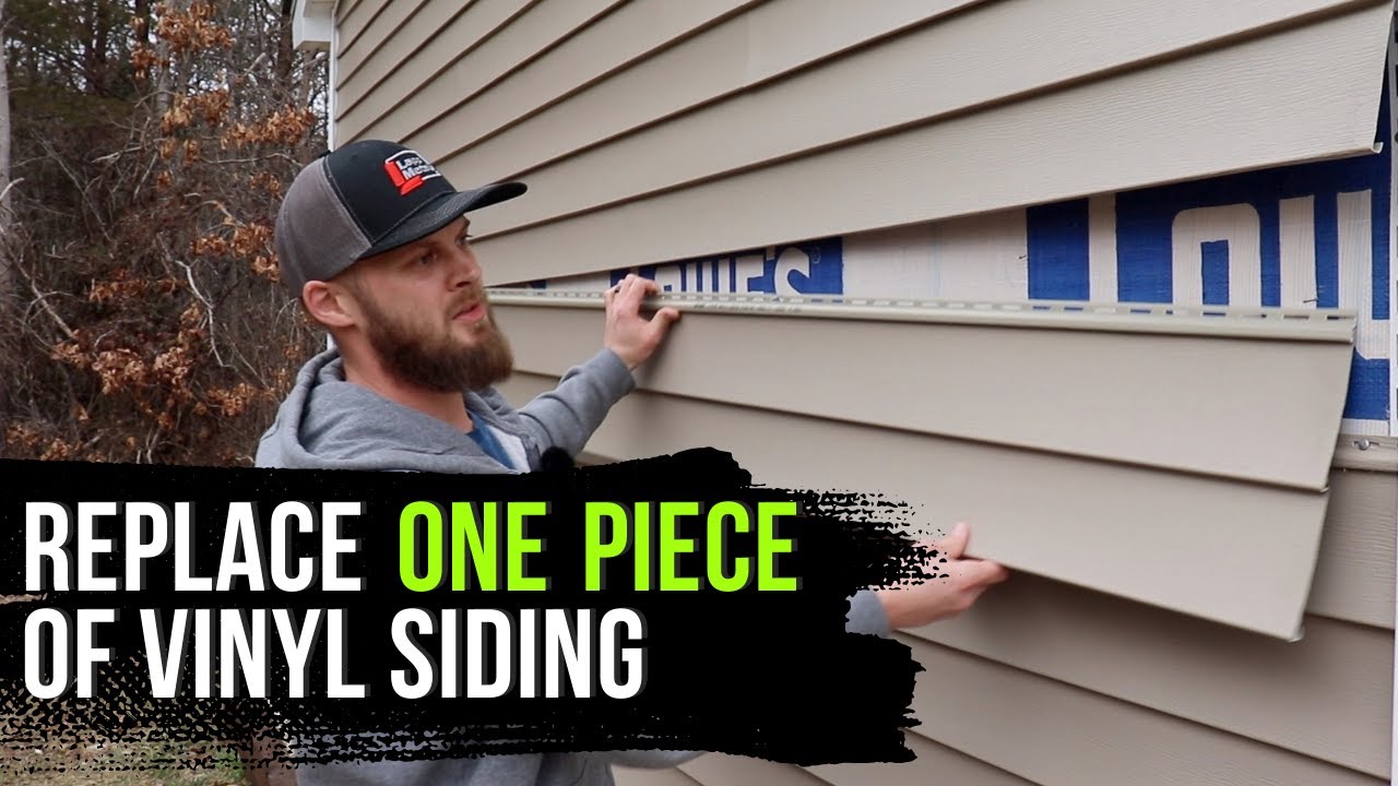 How to Replace One Piece of Vinyl Siding (Midwall) - YouTube