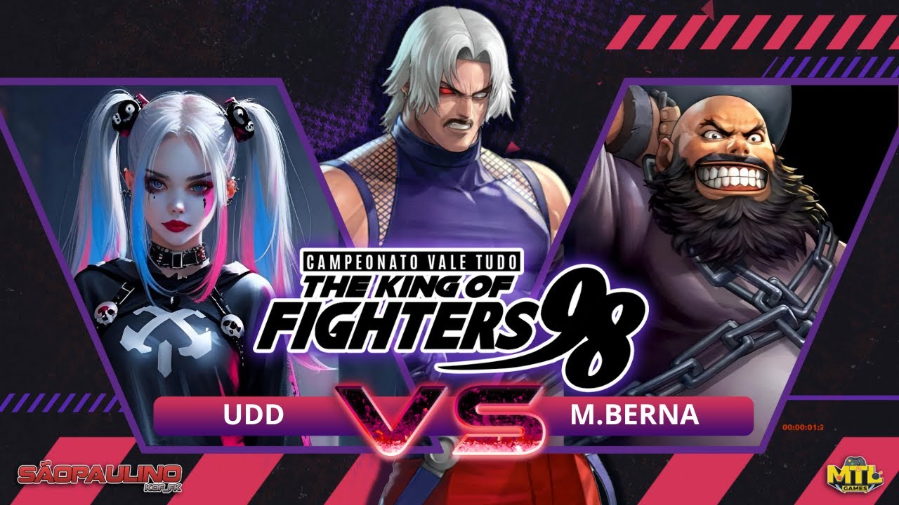 UDD ARLEQUINA VS MESTRE BERNA FT20 KOF98 TORNEIO VALE TUDO #RETROGAMERS ...