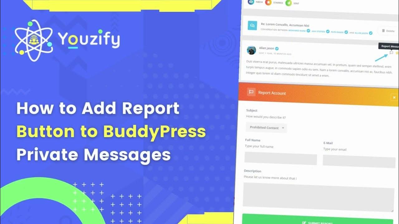 How to Add Report Button to BuddyPress Private Messages - YouTube