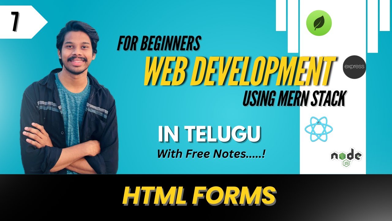Html Forms Tutorial In Telugu Input Button Select And Form Tags 1424