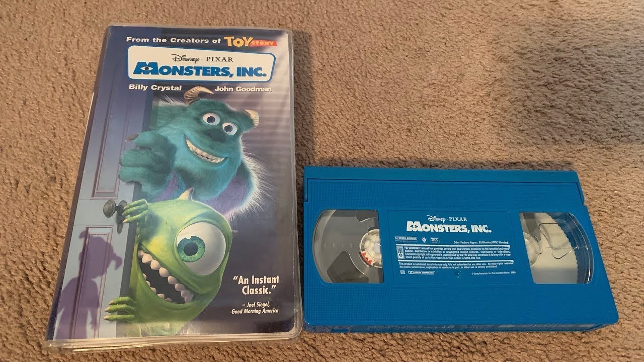 Opening to MONSTERS INC VHS 2002 - YouTube