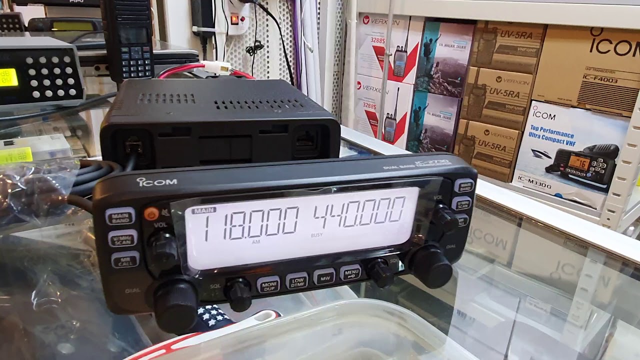 Signal Generator Test Rig Icom IC-2730A RX Airband 118MHz - YouTube