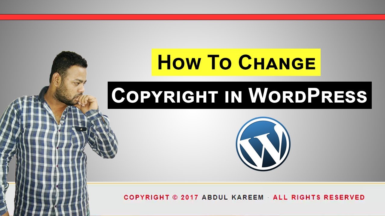 How To Change Copyright In Wordpress YouTube how-to-change-copyright-in-wordpress-youtube