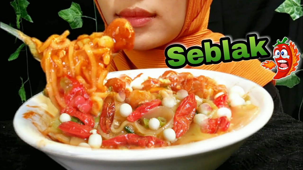 PEDES NAMPOL!!😍 ASMR SEBLAK BAKSO KUAH NYEMEK CABE RAWIT||MUKBANG ...