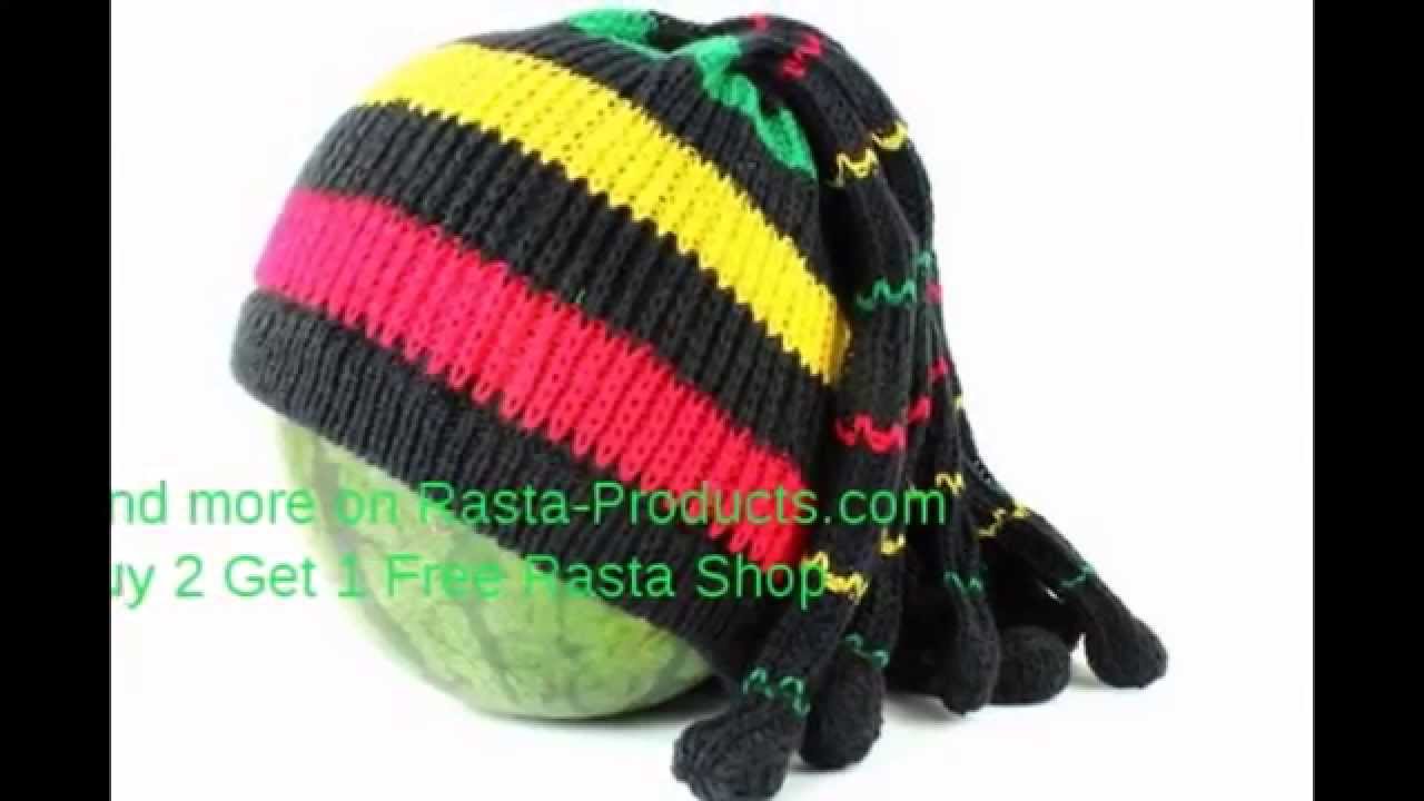 FAKE DREADLOCKS HAT CROCHETED DREADLOCKS BEANIE RASTAFARI HAIR STYLE ...