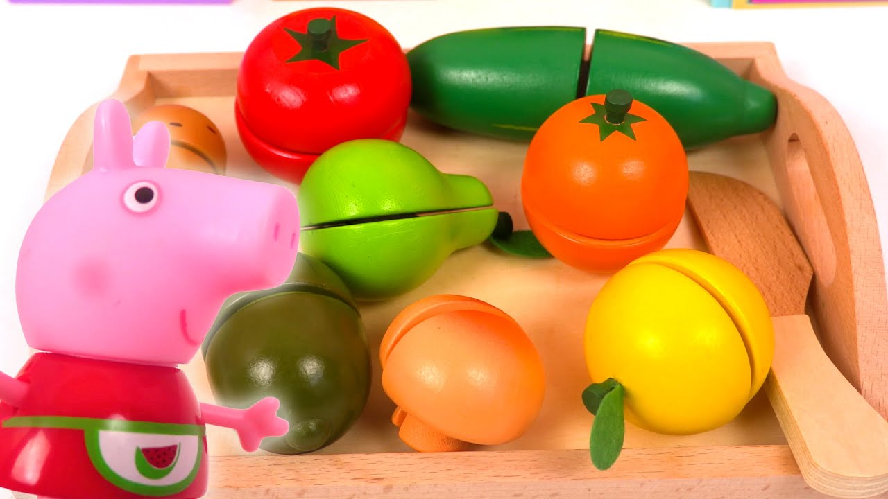 Apprendre les fruits et legumes en français avec Peppa Pig - YouTube