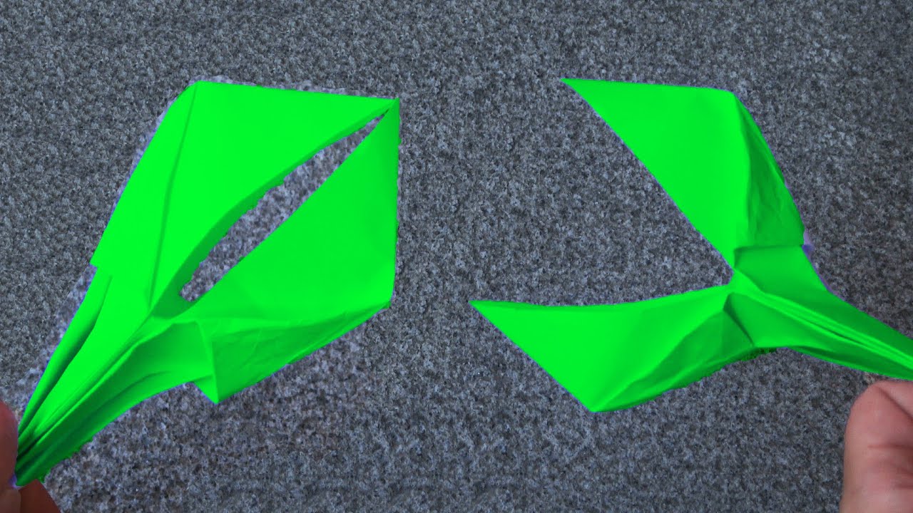 como hacer unas pinzas de papel - Tenazas origami - YouTube