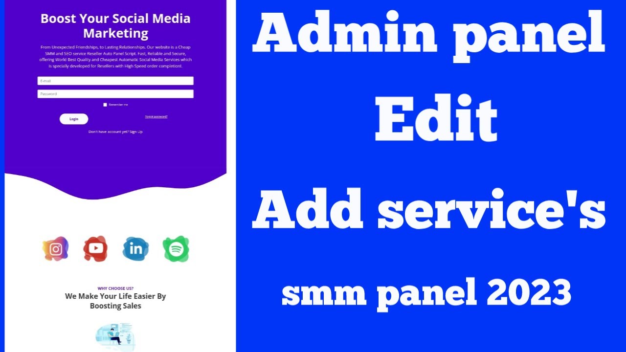 How to add service rental panel - admin panel edit / how to use admin ...