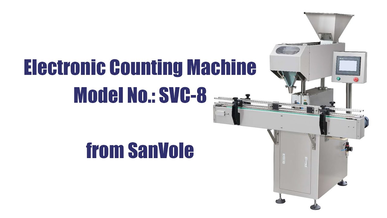 SanVole SVC-8 Tablets and Capsules Counting Machine - YouTube