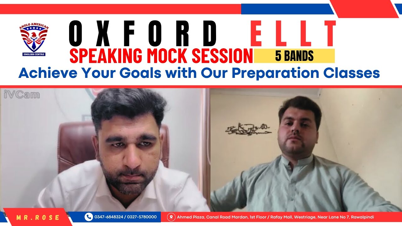 ELLT Speaking Practice Session with Mr. Rose | Oxford Exam Prep | ELLT ...
