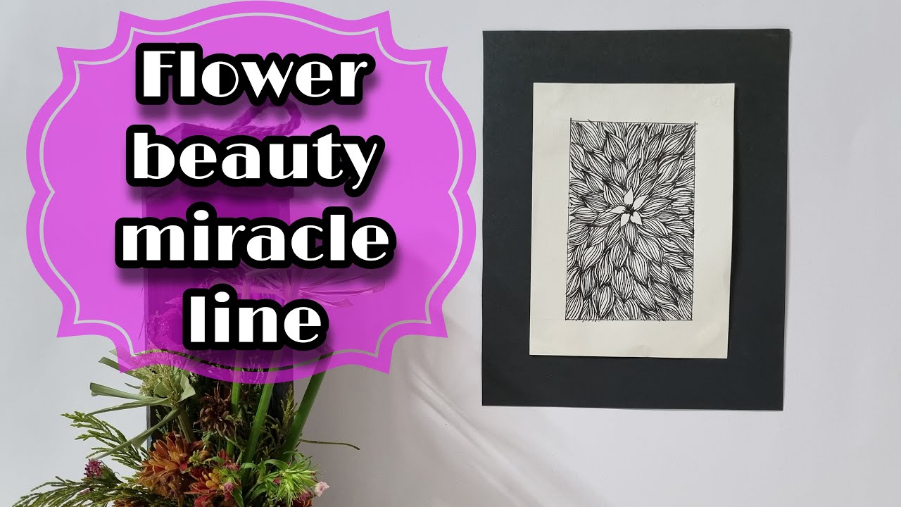 Flower beauty miracle line :Draw the most beautiful flower line with a ...
