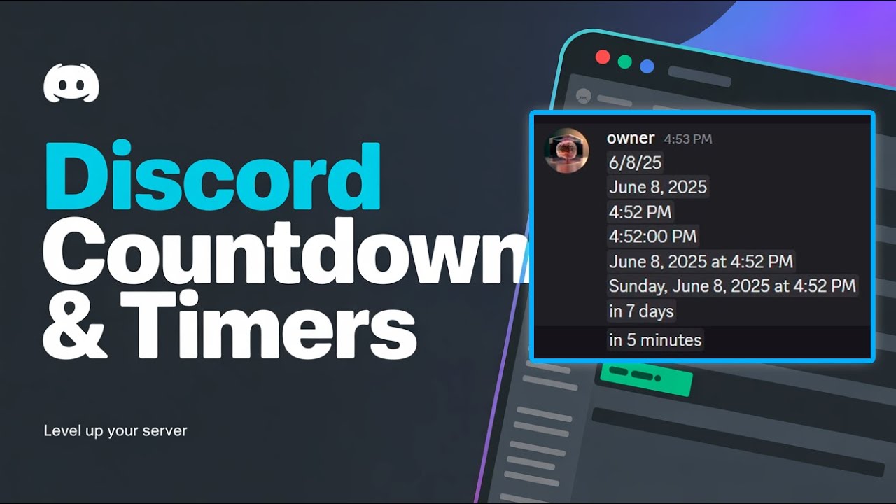 How To Set Live Timers & Countdowns on Discord (No Bots) Easy - YouTube
