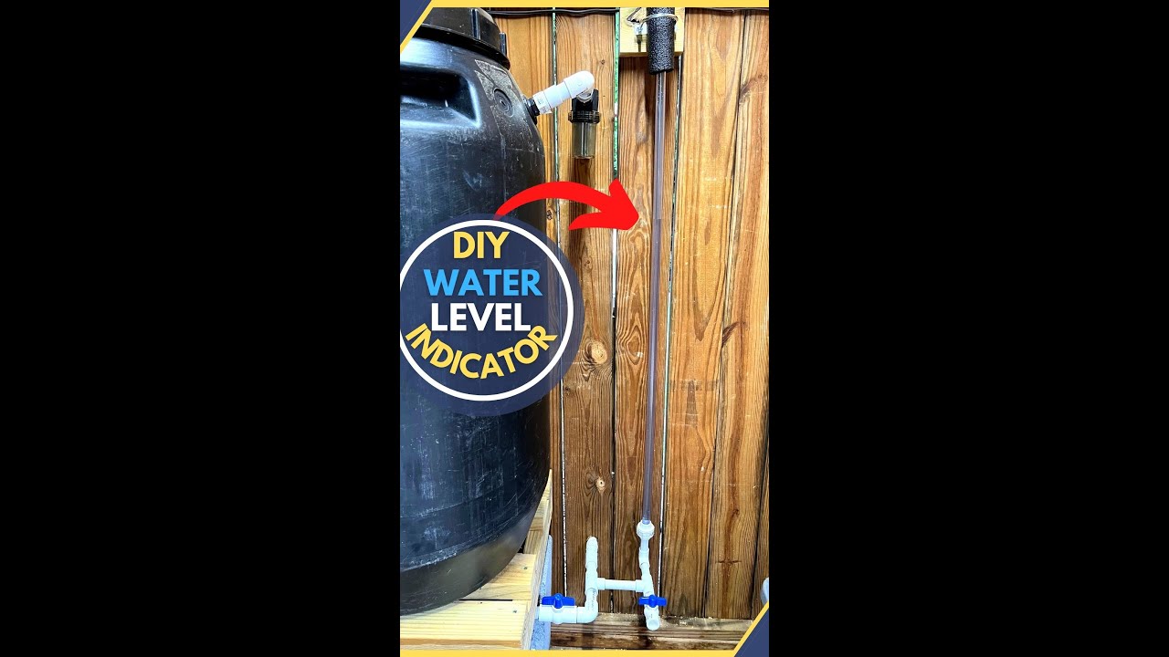 Rain Barrel System | CHEAP Water Level Indicator #Shorts - YouTube