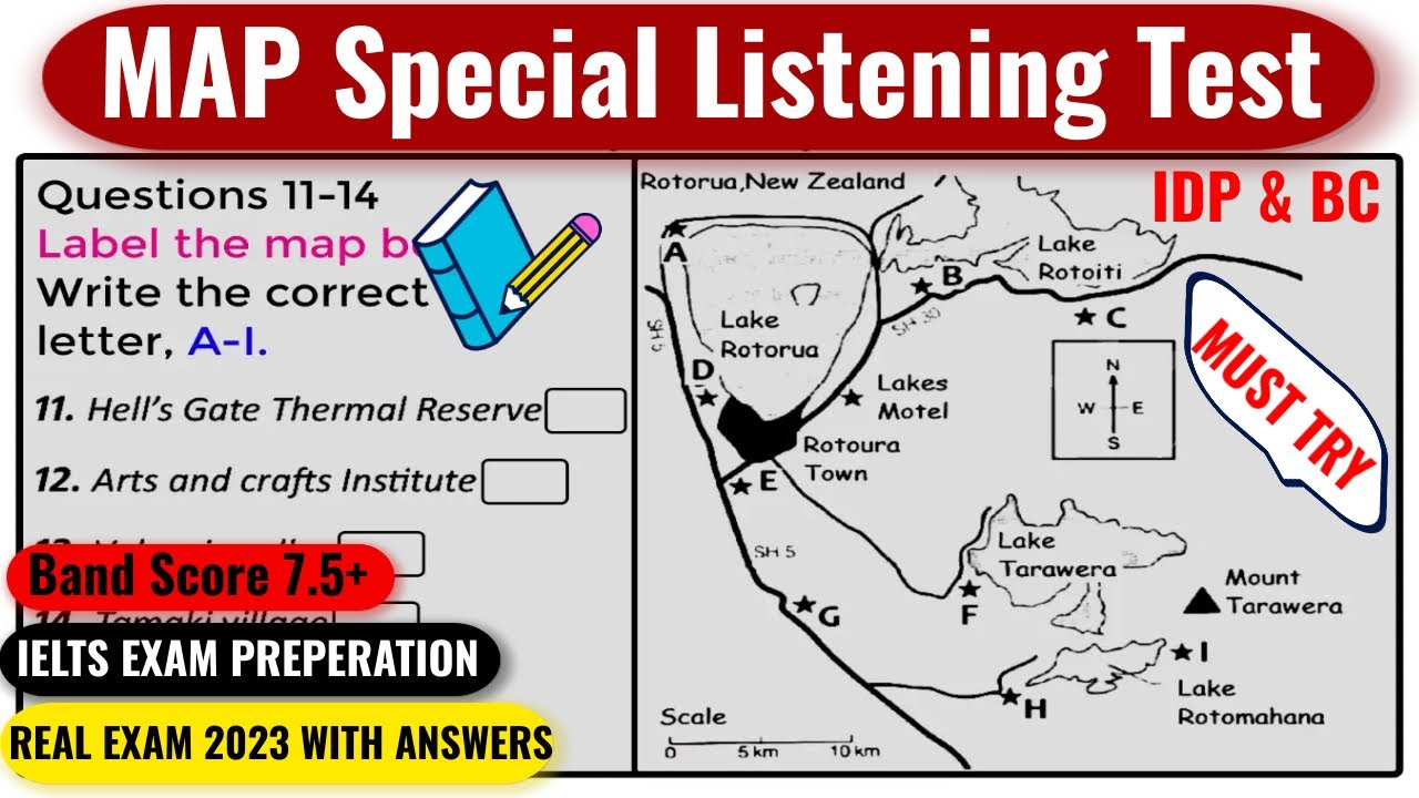 MAP Practice | MAP Special IELTS Exam Listening Test With Answers 2023 ...