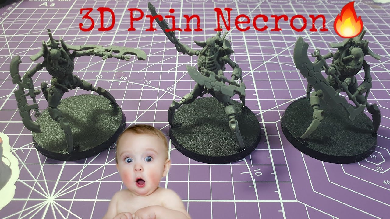 Mô Hình Necron 40K In 3D I Necron 3D Printing - YouTube