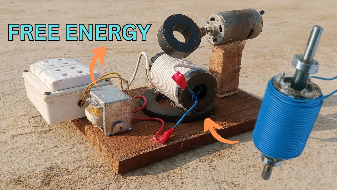 How to generate free energy by rotating a magnet with DC motor free ...