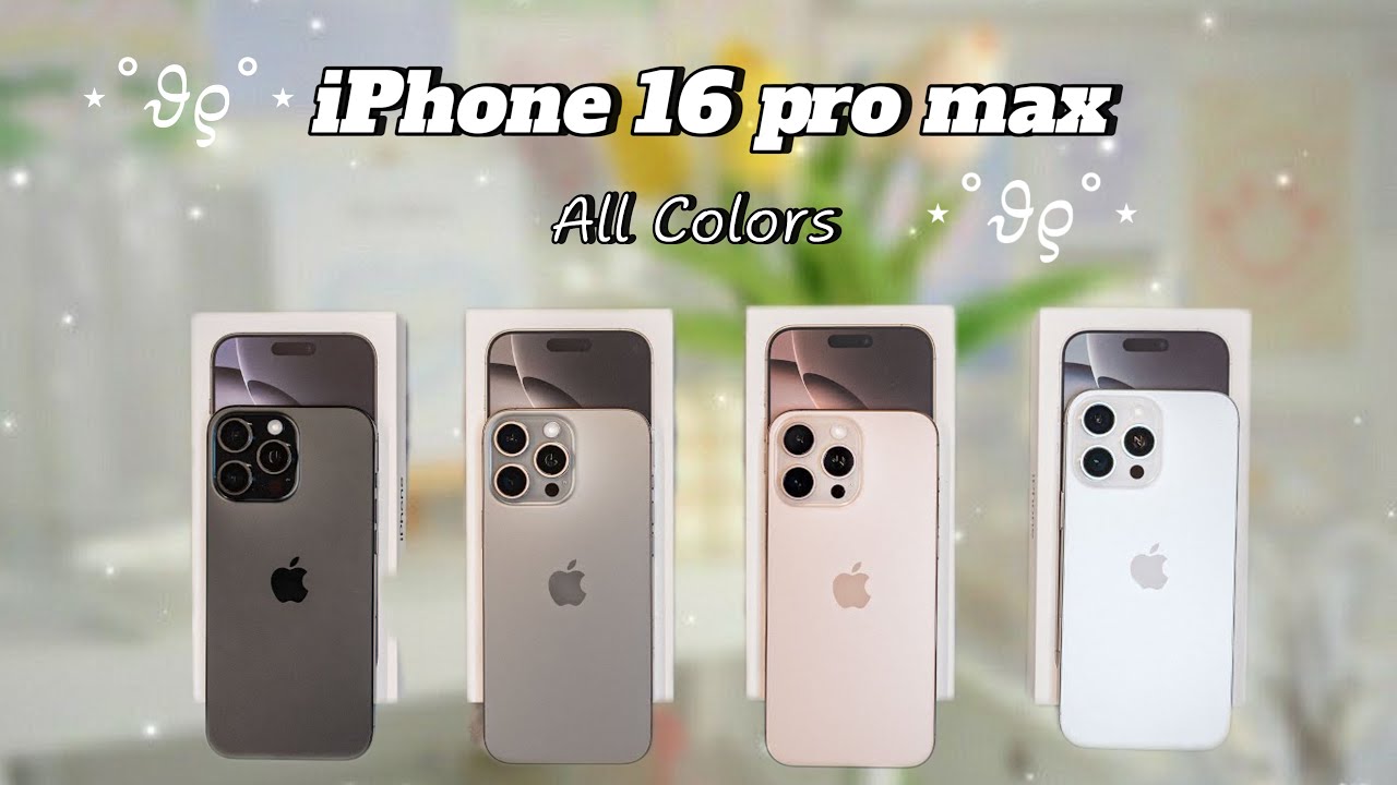 iPhone 16 pro max all colors | Desert Titanium, Natural, Black & White ...