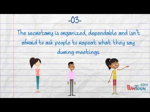 Student Council Secretary - YouTube