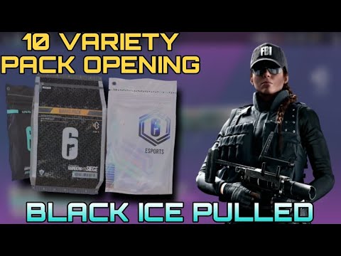 BLACK ICE PULLED!!! 10 Variety Pack Opening! (Rainbow Six Siege) - YouTube