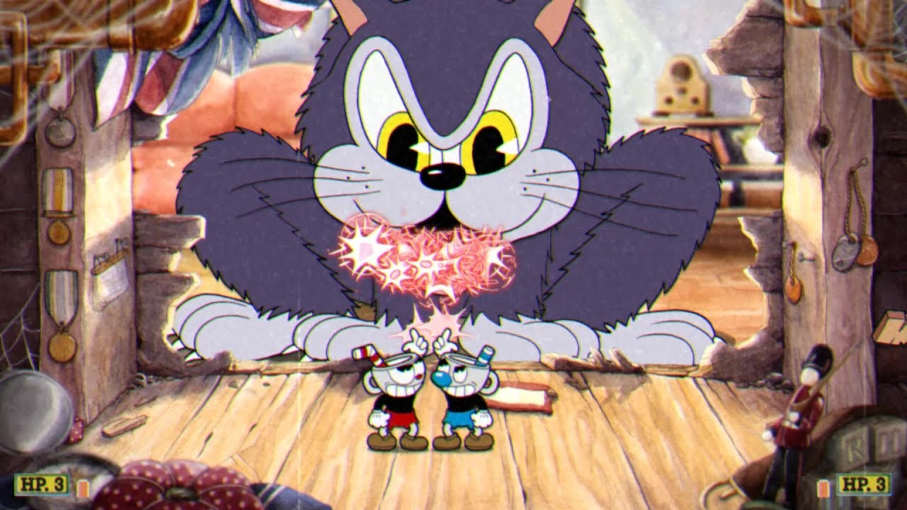 CUPHEAD Co-op Boss Fight #14 - Werner Werman (NO DAMAGE) - YouTube