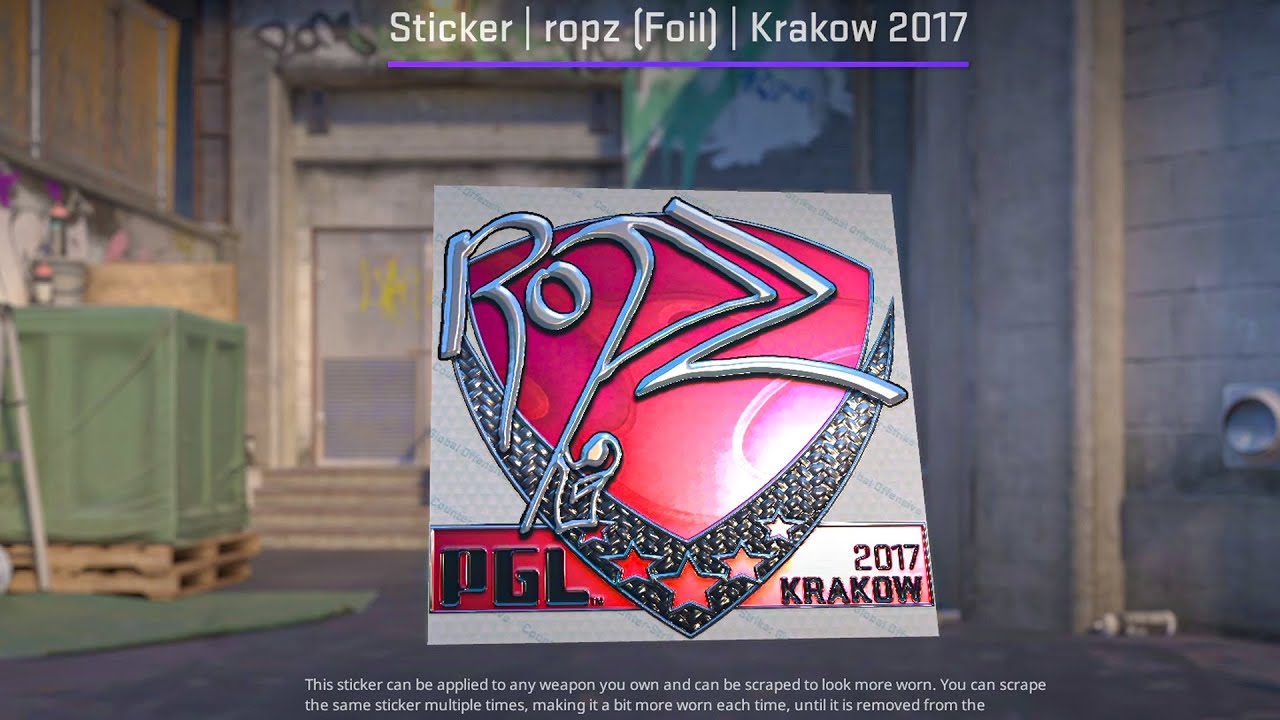 CS2 Updated ROPZ Atlanta Foil Sticker - YouTube