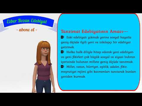 BATI ETKİSİNDE GELİŞEN TÜRK EDEBİYATI #tanzimatedebiyatı #ayt2021