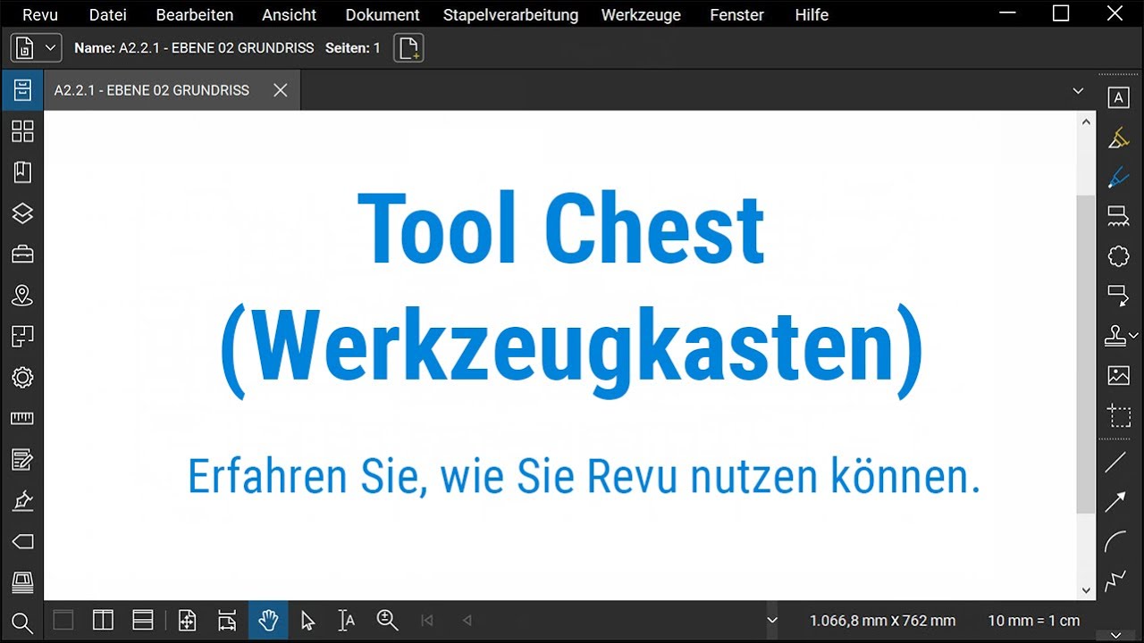 Bluebeam Revu: Tool Chest (Werkzeugkasten) - YouTube