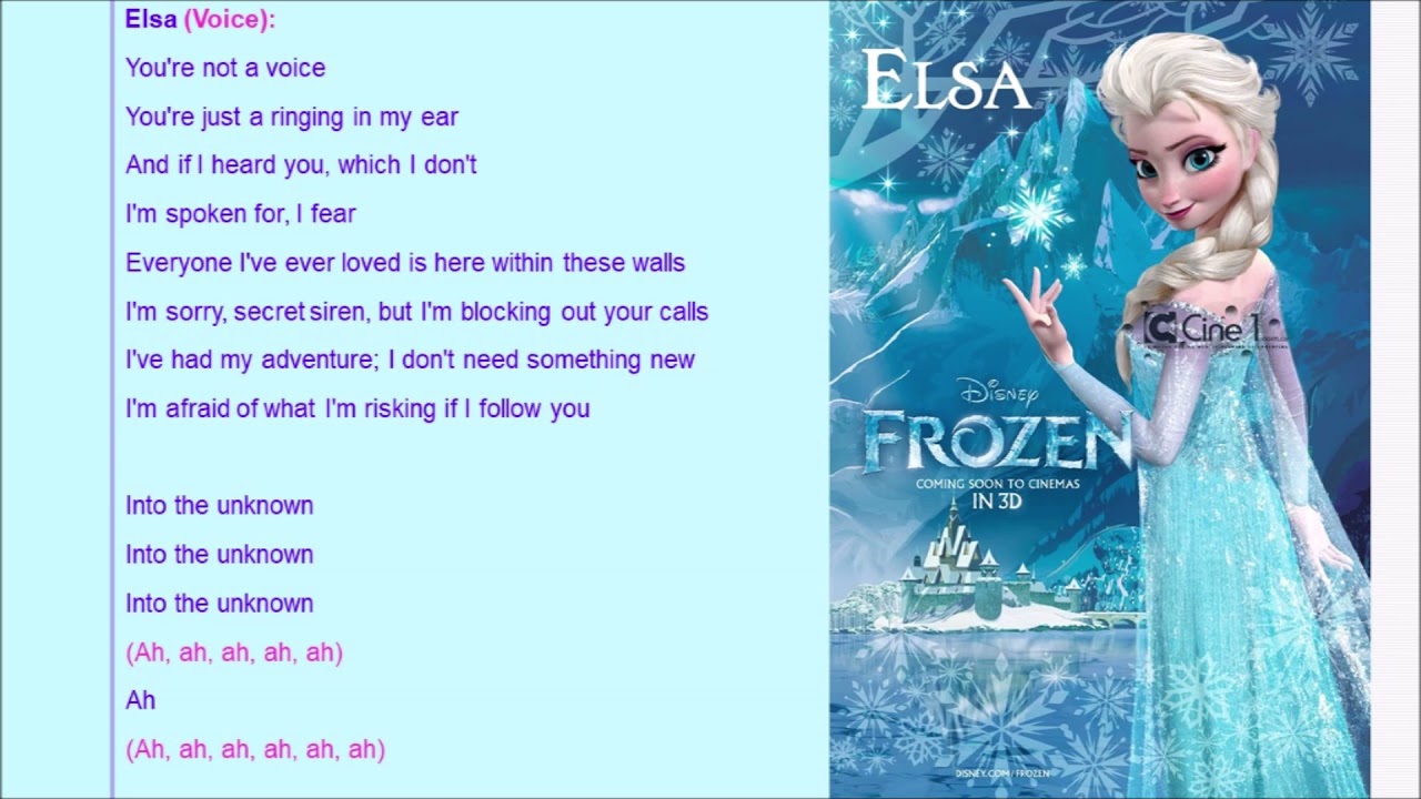Into The Unknown Frozen Lyrics - YouTube
