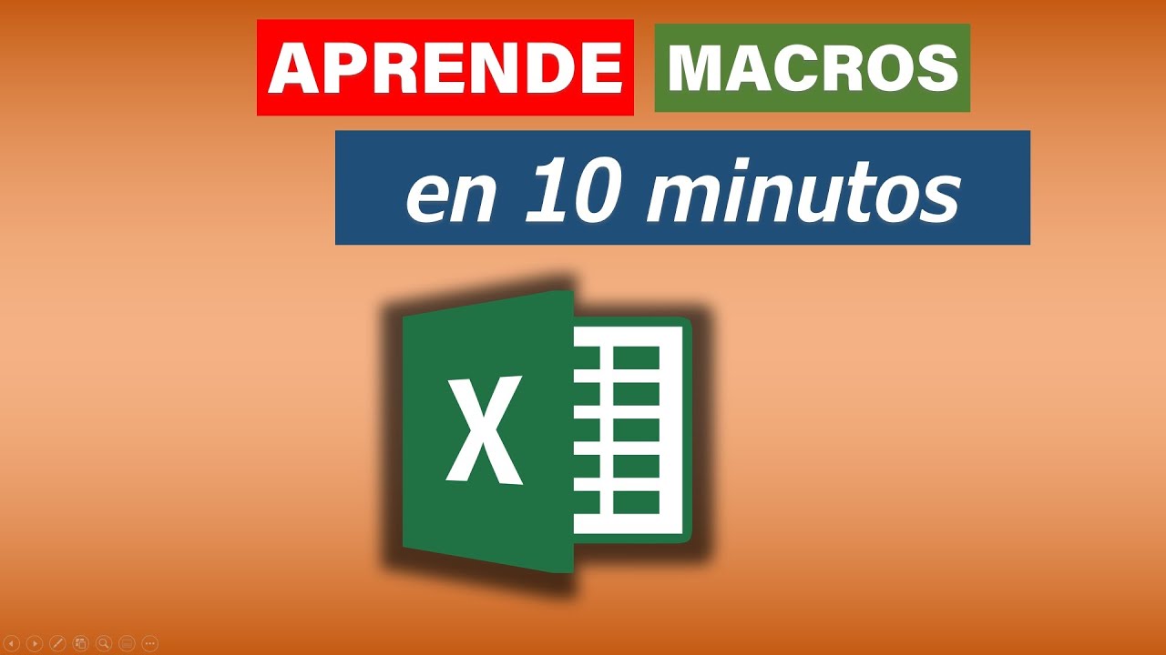 APRENDE MACROS EN 10 MINUTOS EN #excel - YouTube