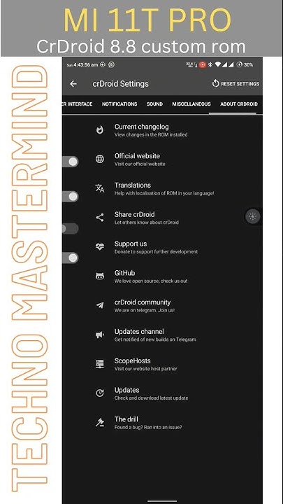 mi 11t pro custom rom | crdroid 8.8 gsi - YouTube