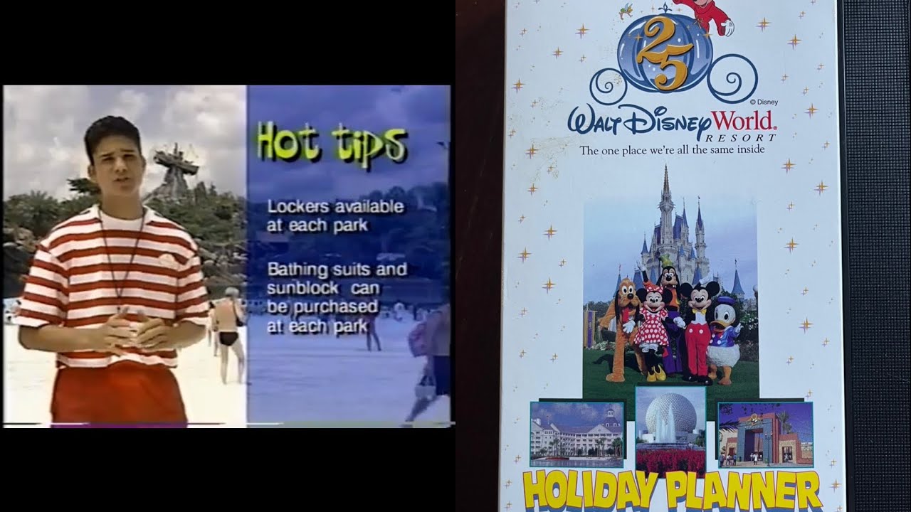 Walt Disney World Resort 25th Anniversary Holiday Planner VHS Video for Canadians - 1996, FULL ...