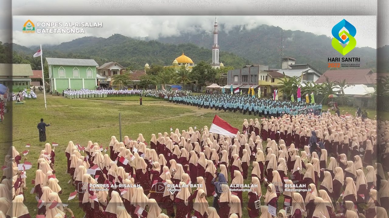 UPACARA BENDERA HARI SANTRI NASIONAL 2022 KOLABORASI PONPES AL-RISALAH ...