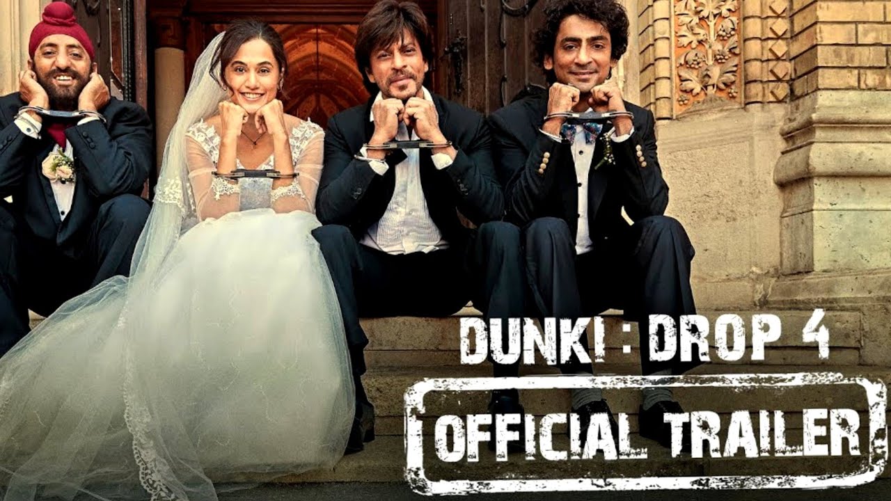 DUNKI DROP : 4 Official Trailer Review | Dunki Evergreen Timeless Movie ...