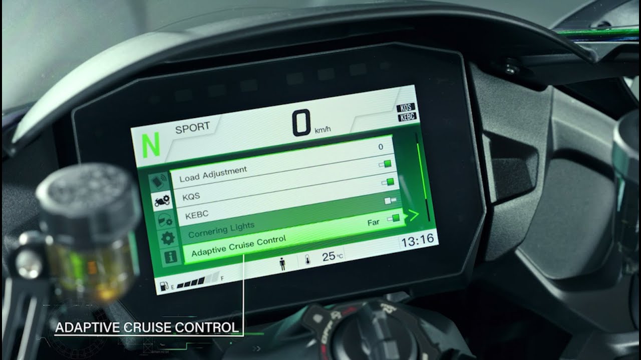 Kawasaki ACC (Adaptiver Tempomat) Tutorial Video - Ninja H2 SX SE - YouTube